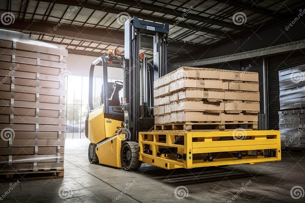 Robot, Loading Heavy Boxes into Shipping Container, Using Built-in ...