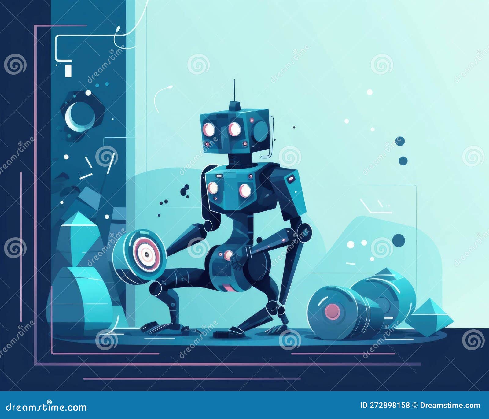 A Robot Loading Up a Video Game and Selecting the Content Most Suitable ...