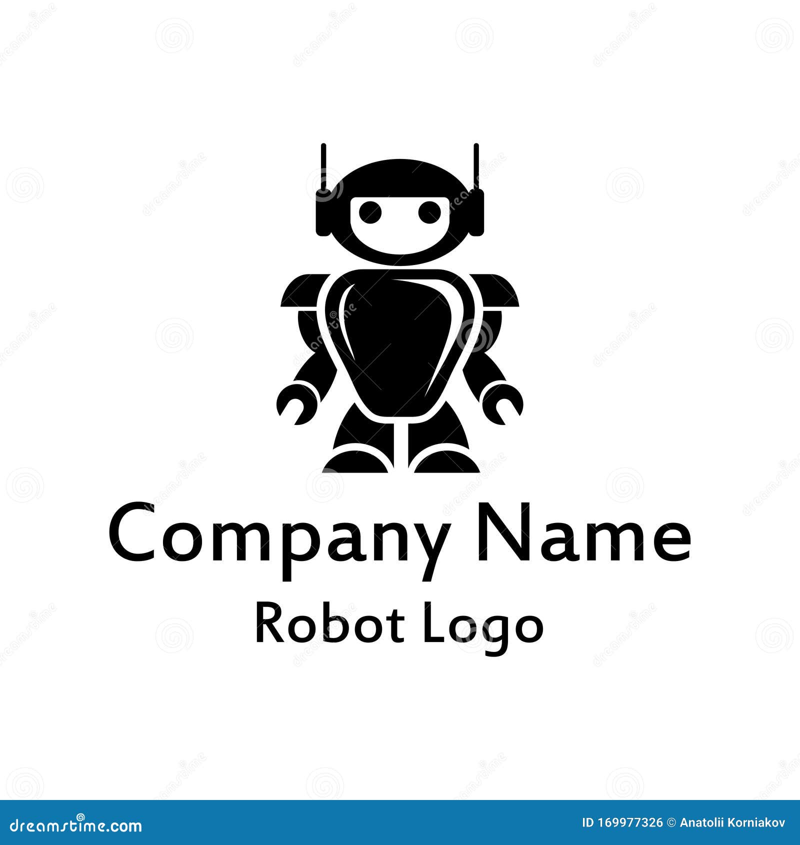 Robot Logo for Design. Bot Icon. Robotics. Support Service Bot Stock ...