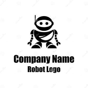 Robot Logo for Design. Bot Icon. Robotics Stock Vector - Illustration ...