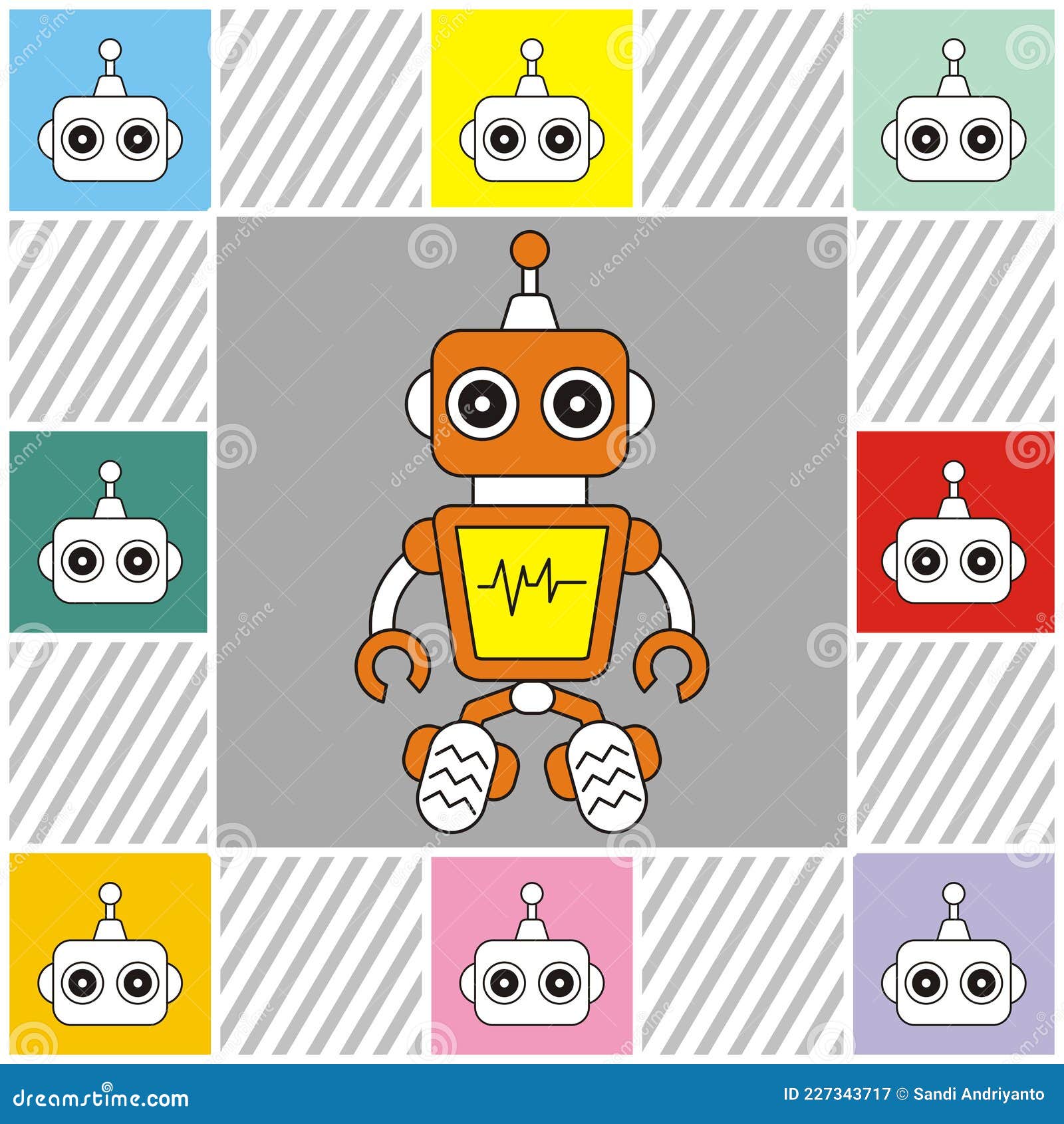 Robot Logo Vector Illustration - Future Technology - Artificial ...