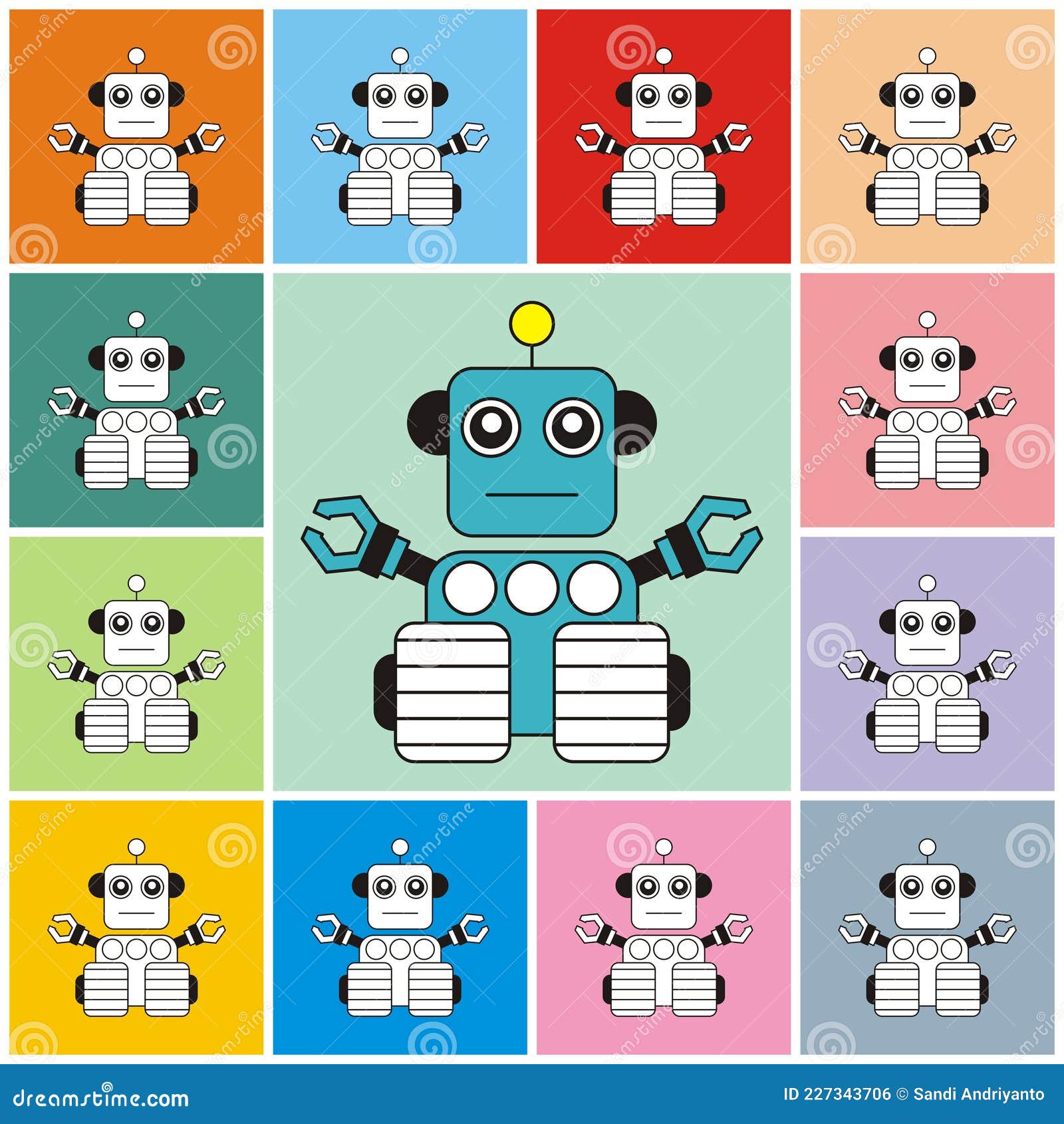 Robot Logo Vector Illustration - Future Technology - Artificial ...