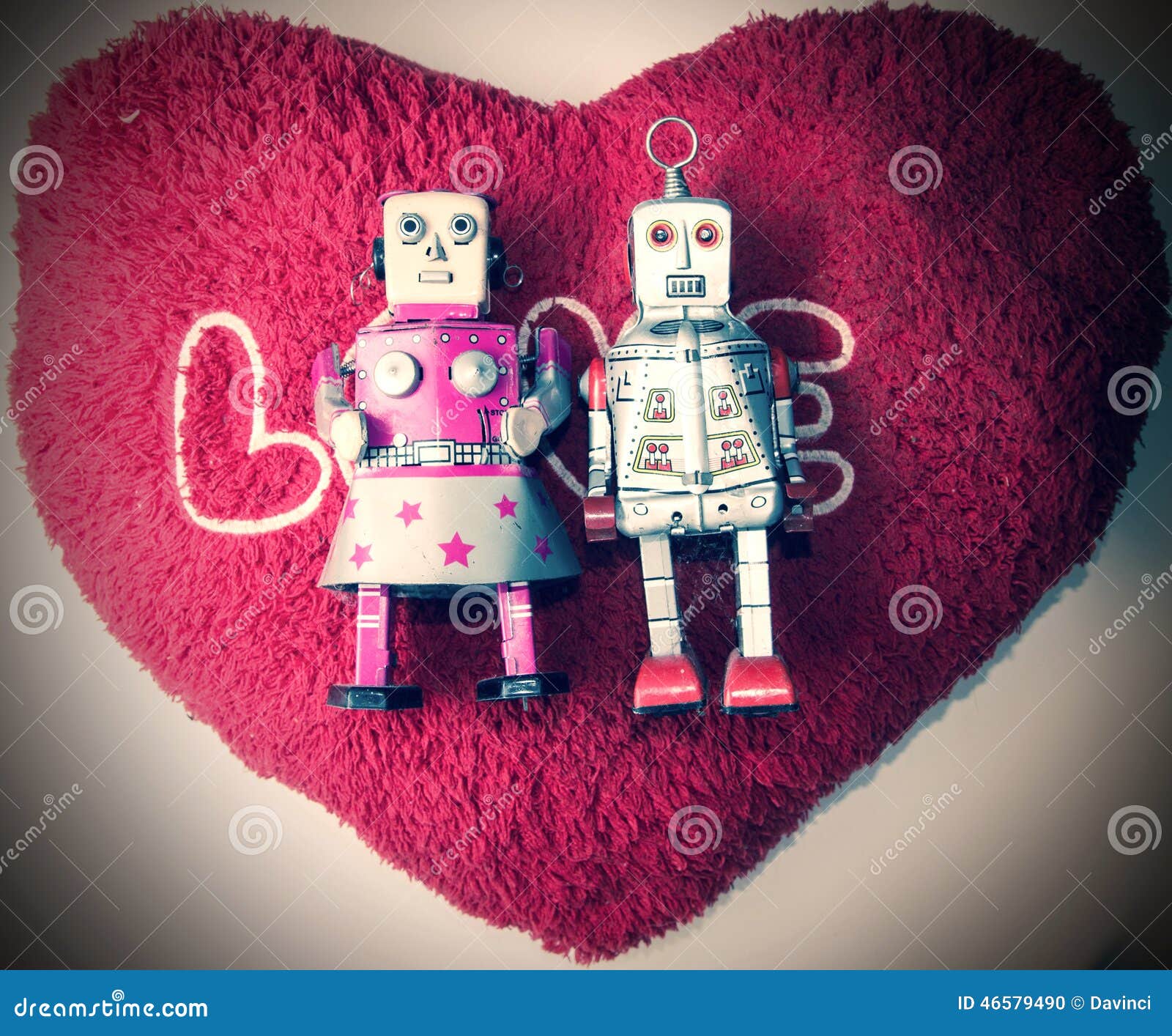 Robot love stock photo. Image of isolated, love, movement - 46579490