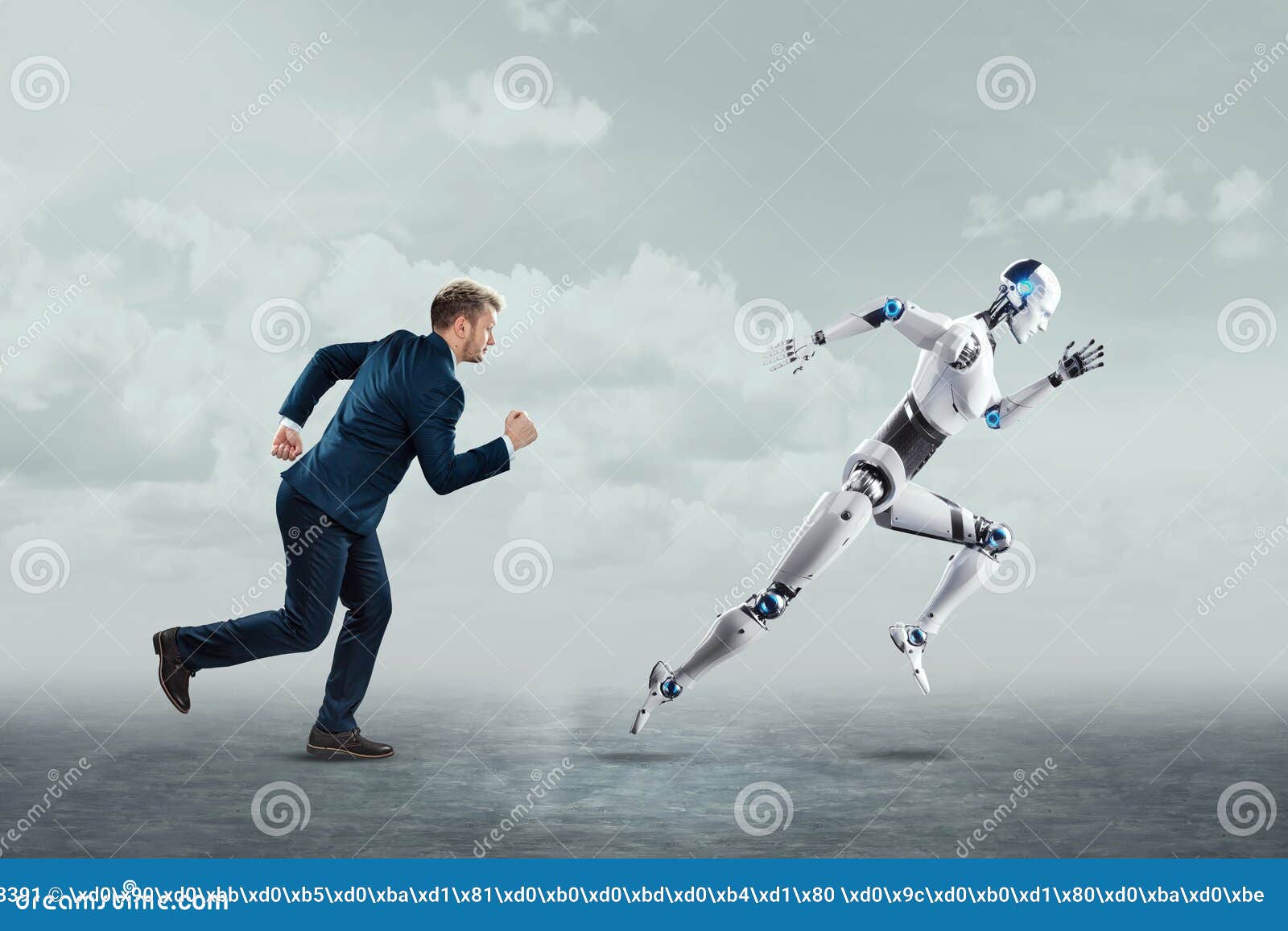 A Robot Machine or Android Wins a Race with a Human and Finishes First ...