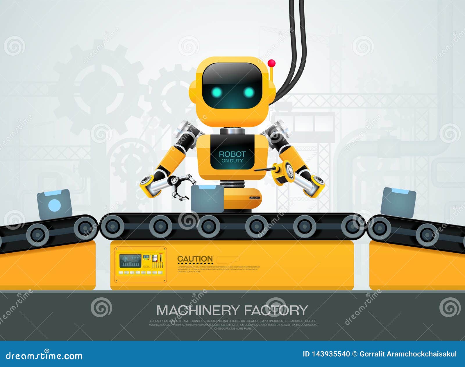 Robot Machine Artificial Intelligence Technology Smart Industrial 4.0 ...