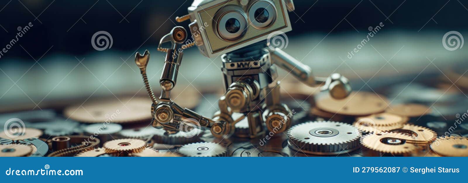 Robot Made Of Graphene And Polymers On An Electronic Background ...