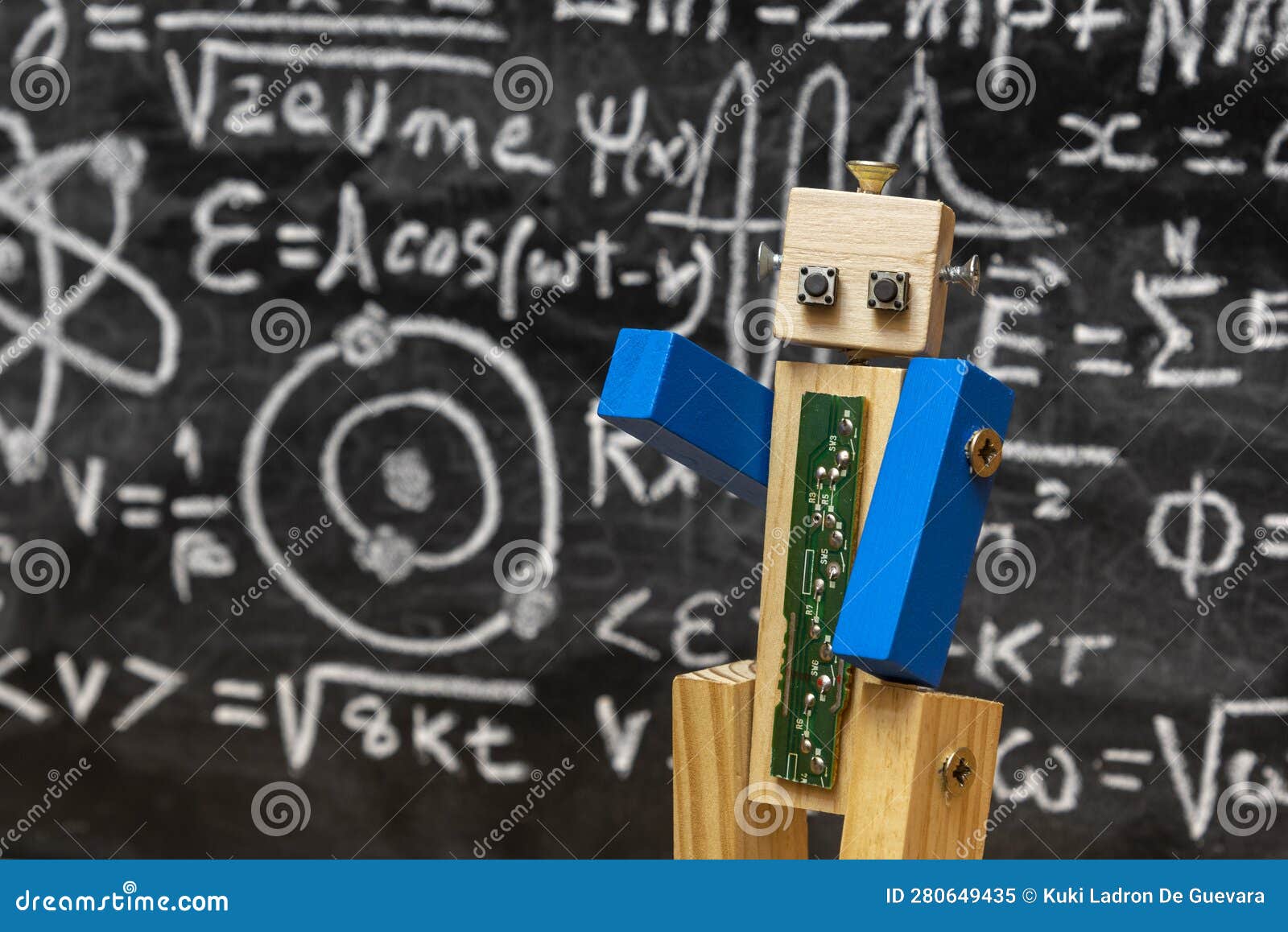 Original Robot Made with Wood and Screws Stock Image - Image of change ...