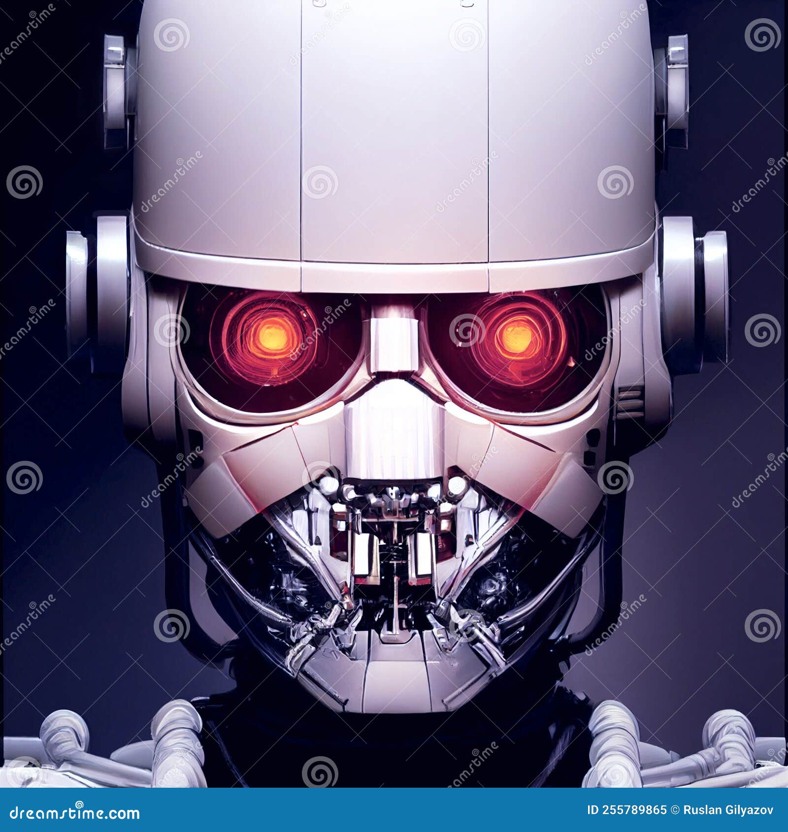 Robot Man, Sci-fi Android Female Artificial Intelligence 3d Render ...