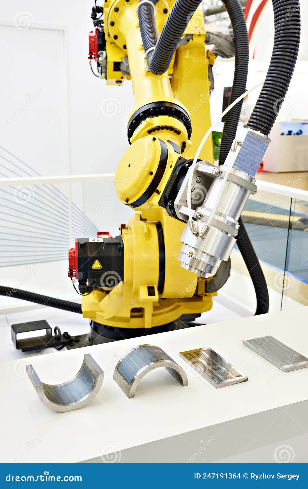 Robot Manipulator with Laser Attachment Stock Photo - Image of ...