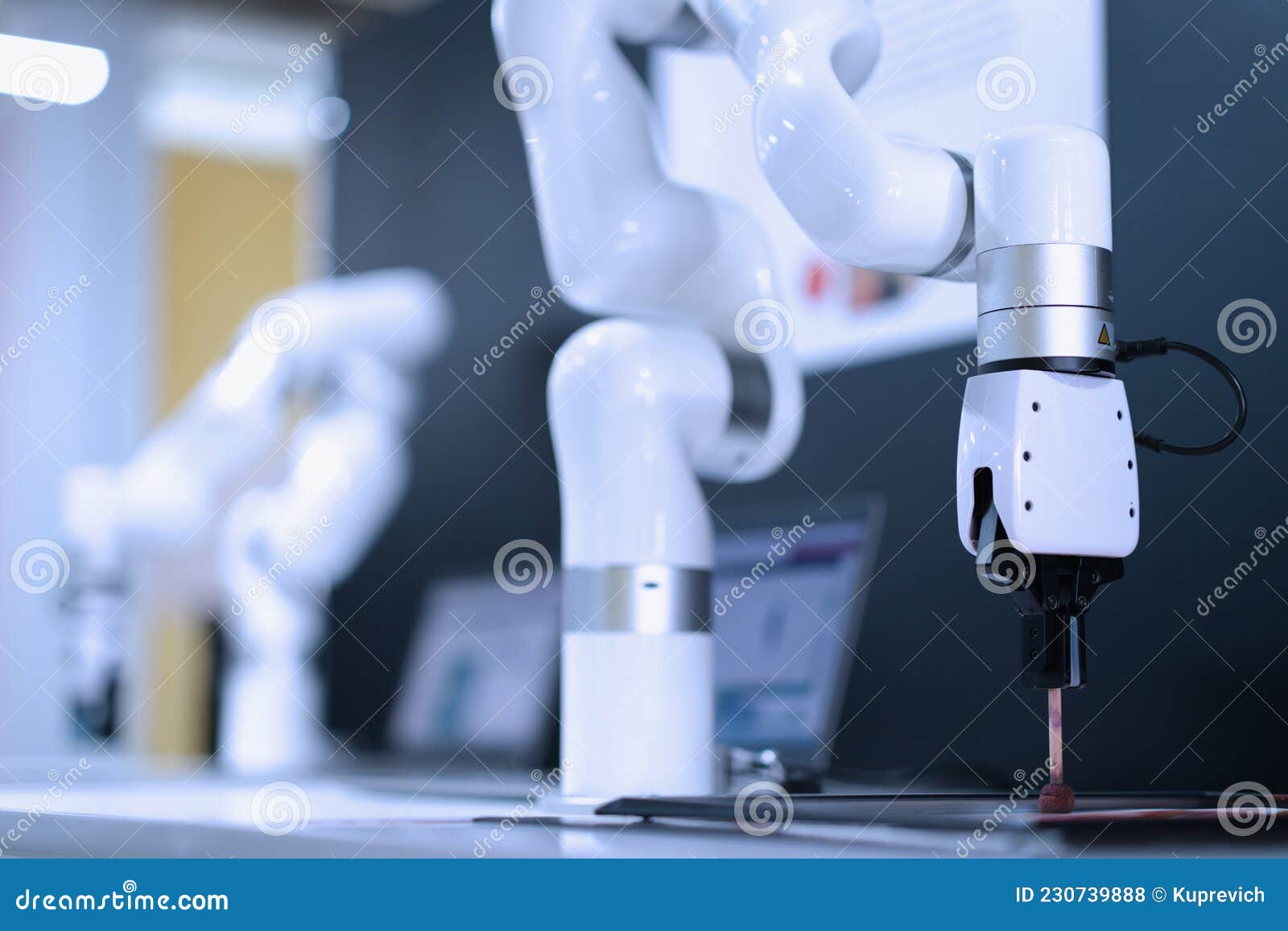 Robot Manipulator on Table in Industrial Technical Testing Laboratory ...