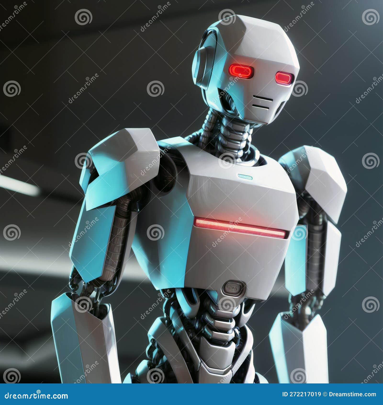 Robot. Mechanical Cybernetic Machine with Artificial Intelligence ...
