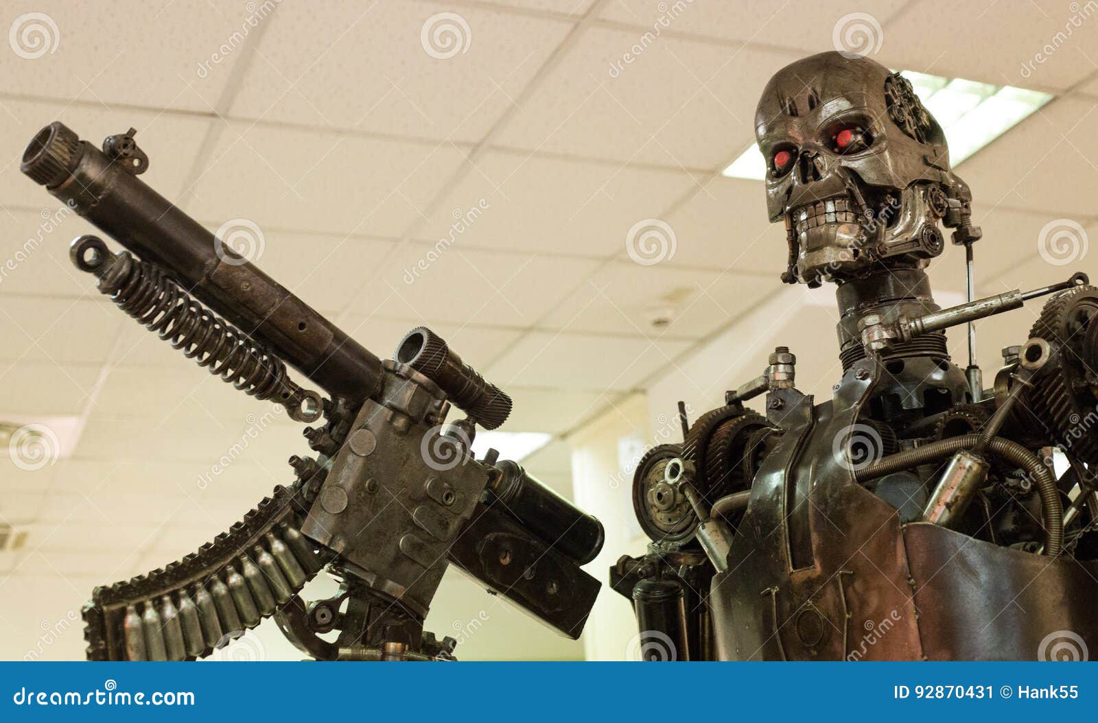 Robot metal assassin editorial photo. Image of concept - 92870431