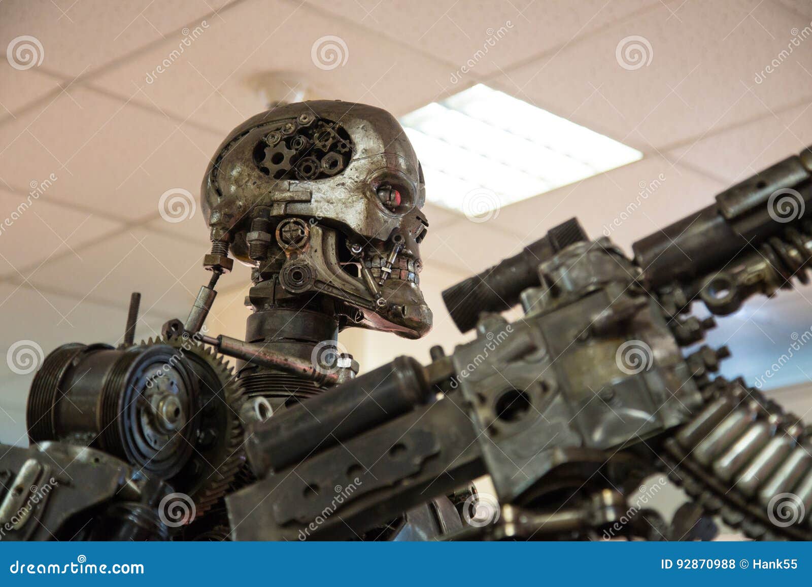 Robot metal assassin editorial stock photo. Image of game - 92870988