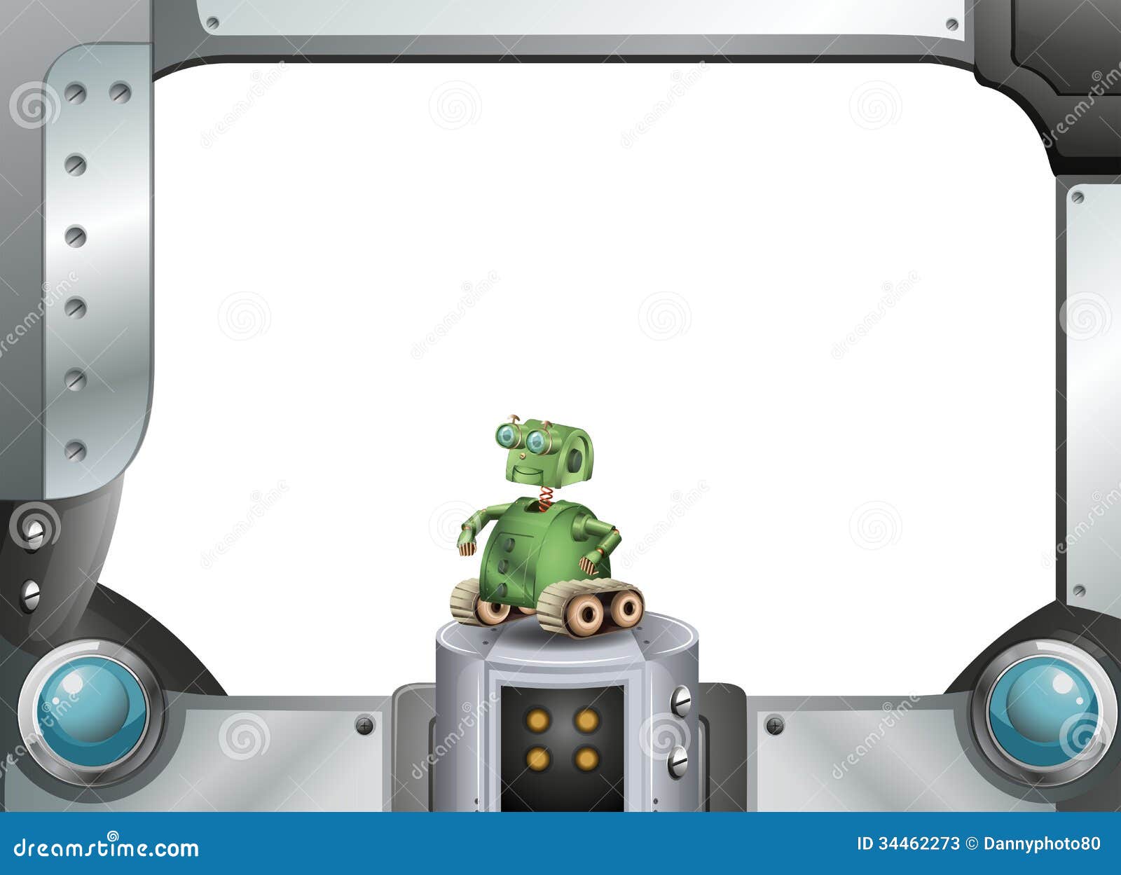 Robot Metallic Frame Stock Illustrations – 290 Robot Metallic Frame ...
