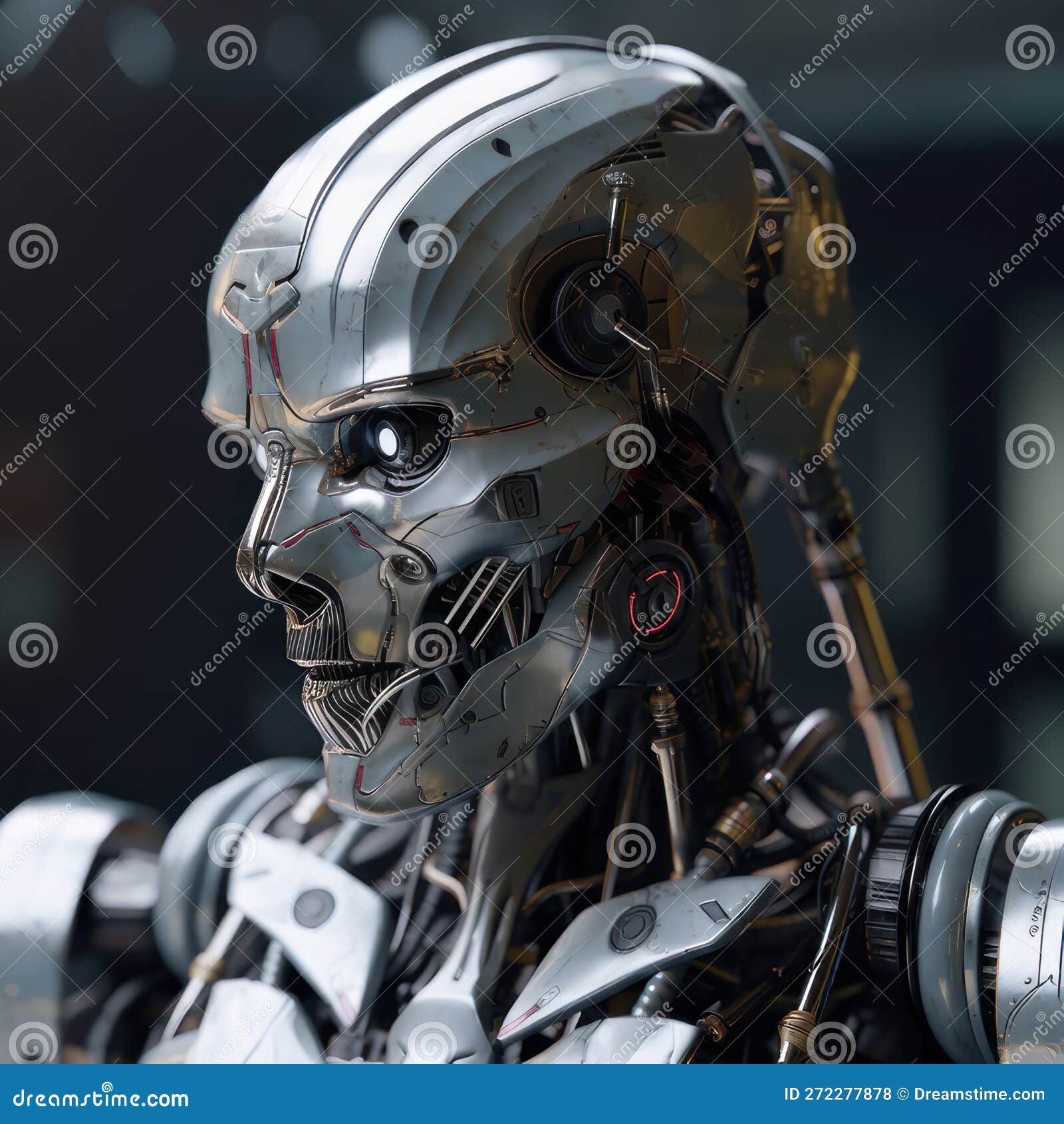 Robot, Model of the Future. AI Generative Stock Illustration ...