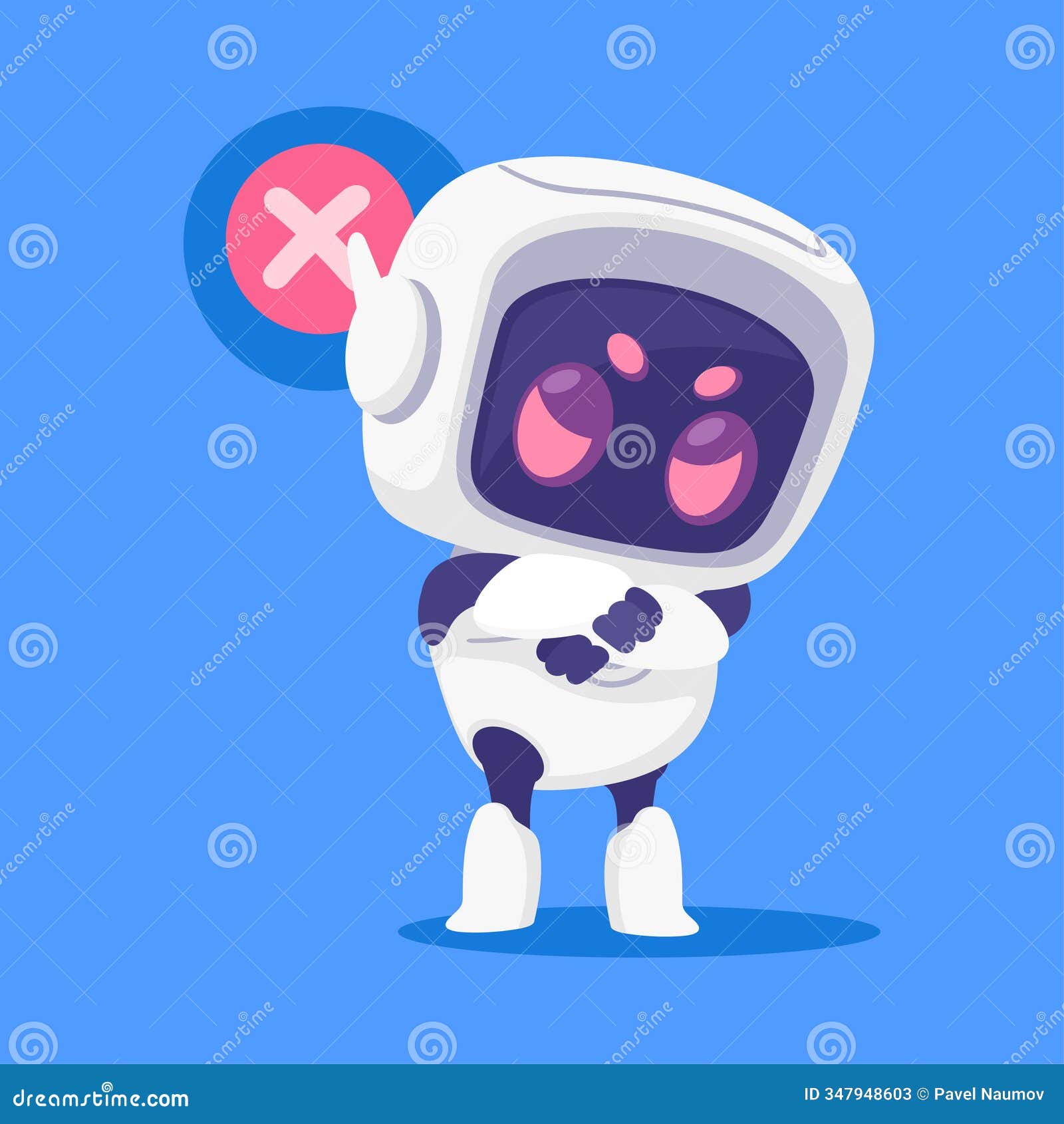 Grumpy Modern Anime Girl With Earphones Vector Illustration In Cartoon ...