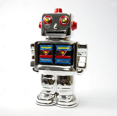 Robot money box stock photo. Image of isolated, future - 28640048