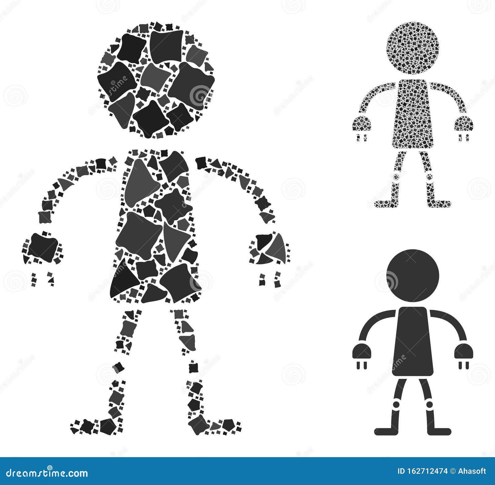 Robot Mosaic Icon of Tremulant Items Stock Illustration - Illustration ...