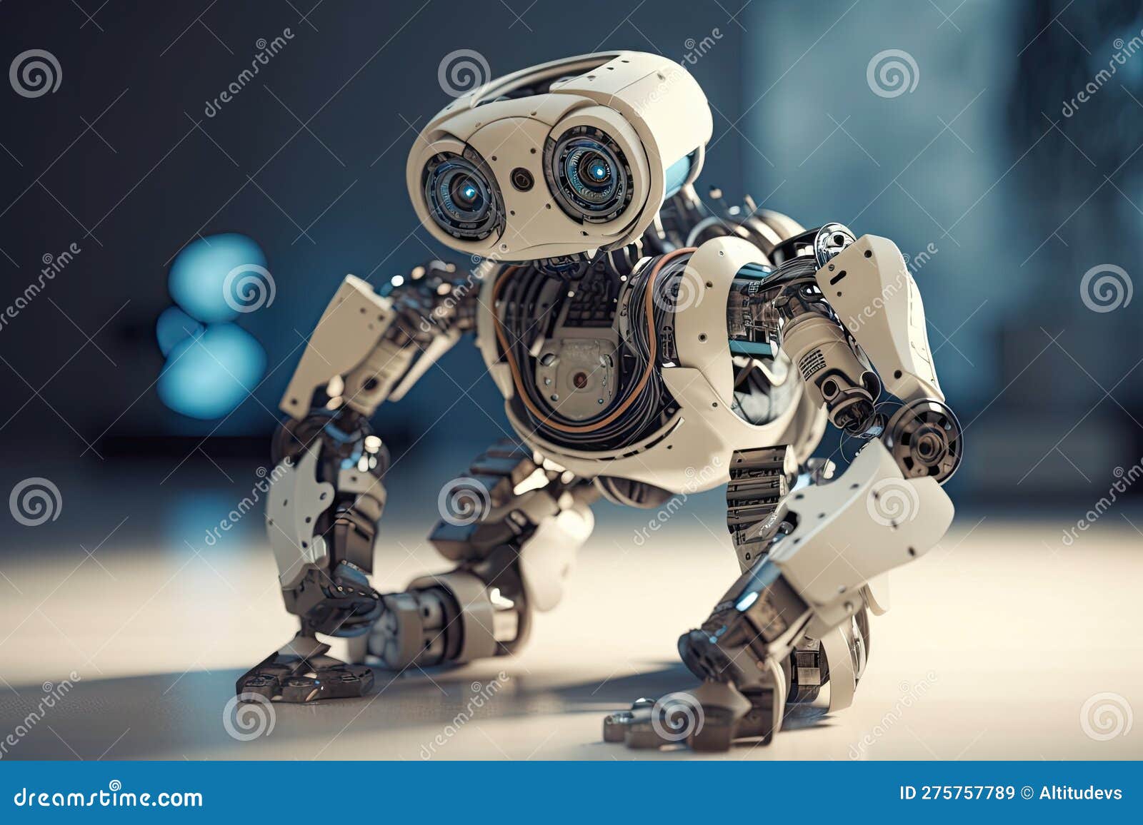 Robot with Moving Parts, Performing Complex Tasks Stock Image - Image ...