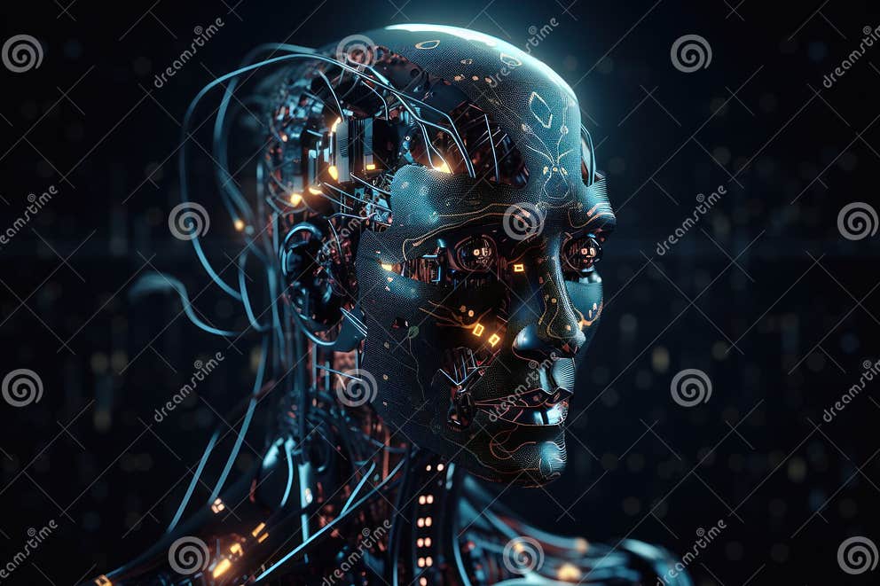 Robot. New Technologies. Artificial Intelligence. GPT Chat. OpenAI. Wallpaper. Background. Stock ...