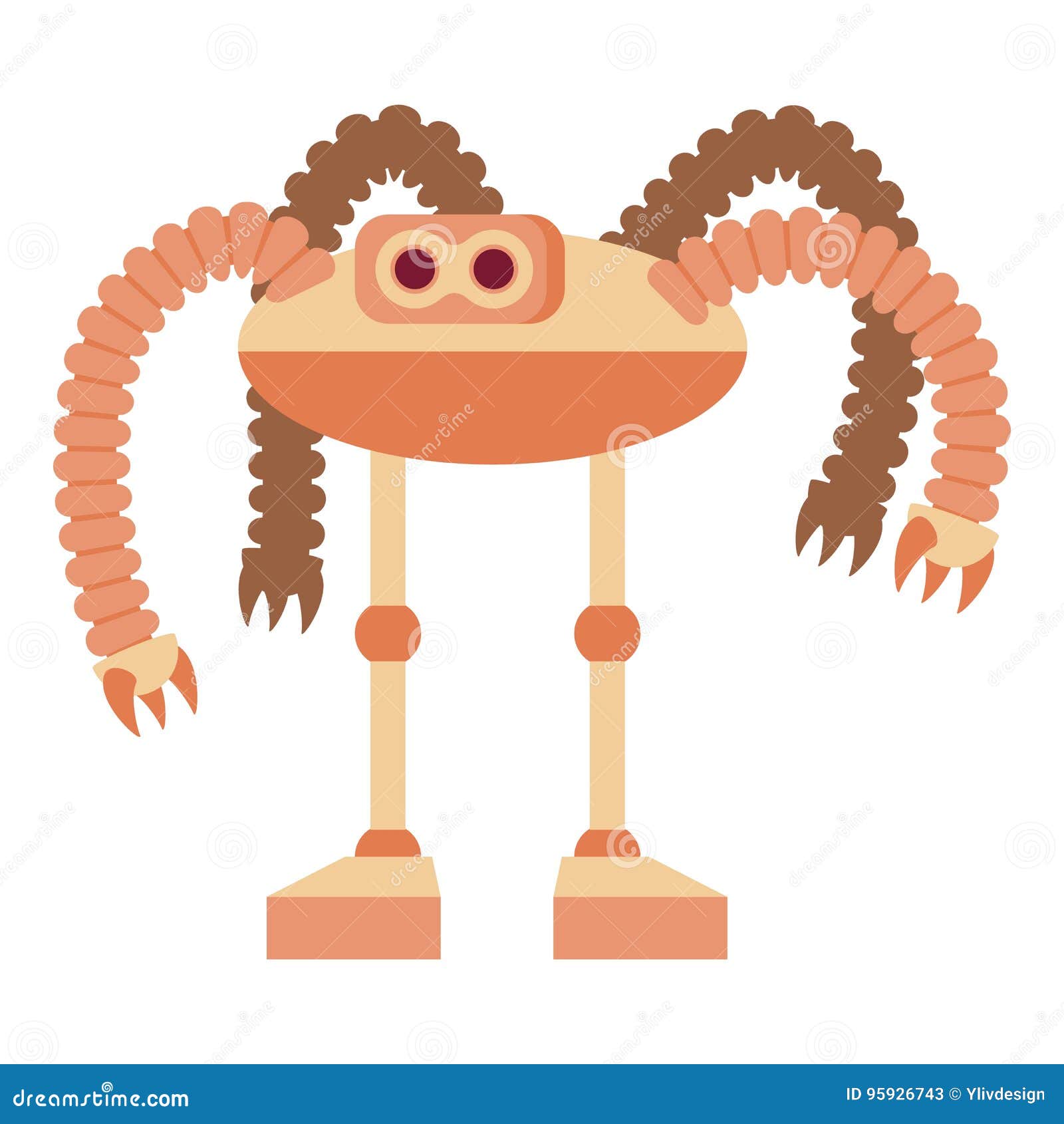 Robot Octopus Icon, Cartoon Style Stock Vector - Illustration of ...