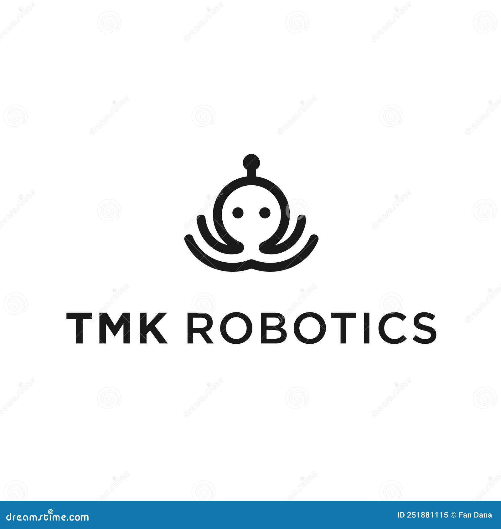 Robot Octopus Logo Design Vector Illustration Stock Vector ...