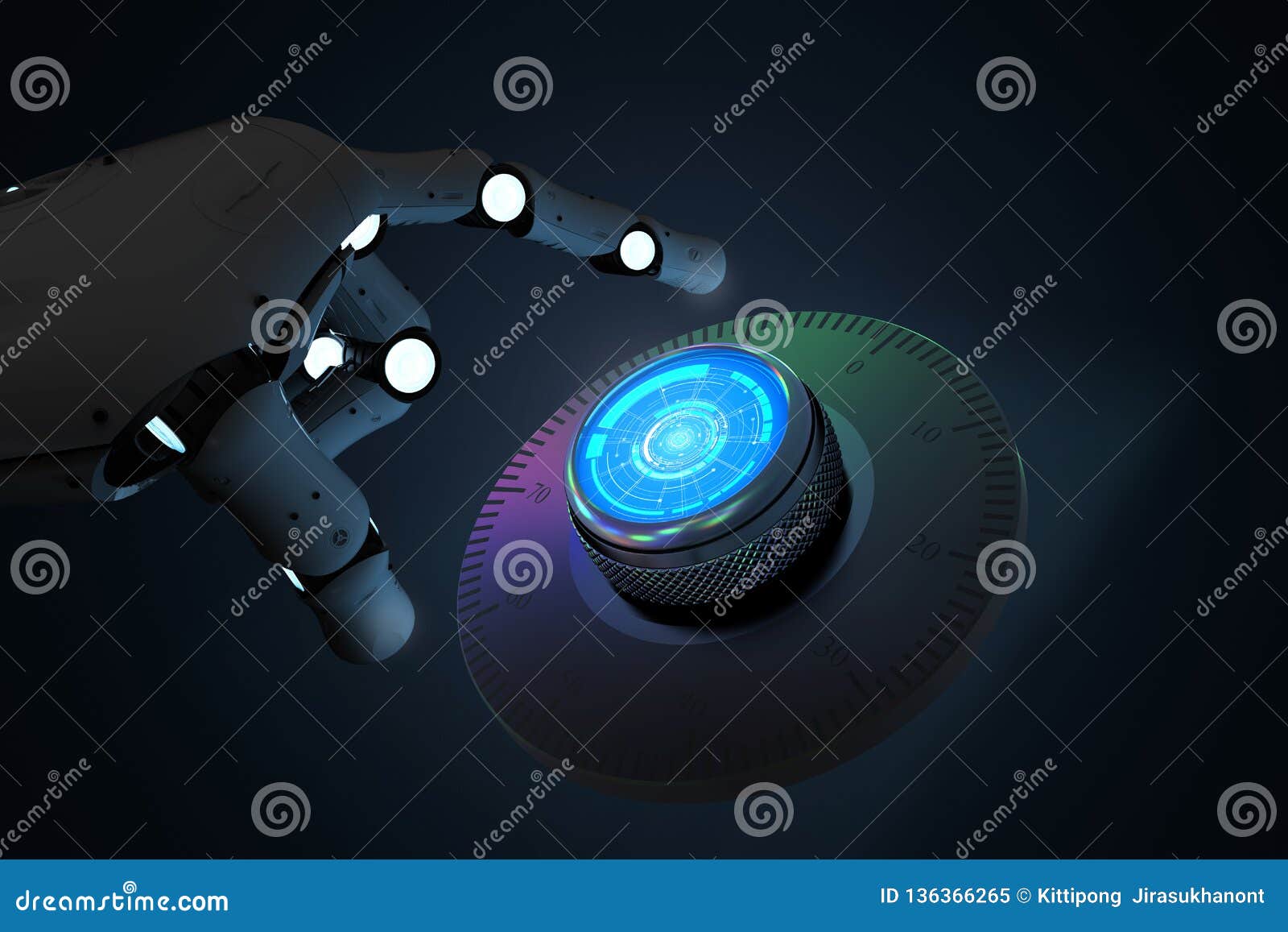 Robot open dial safe stock illustration. Illustration of privacy ...