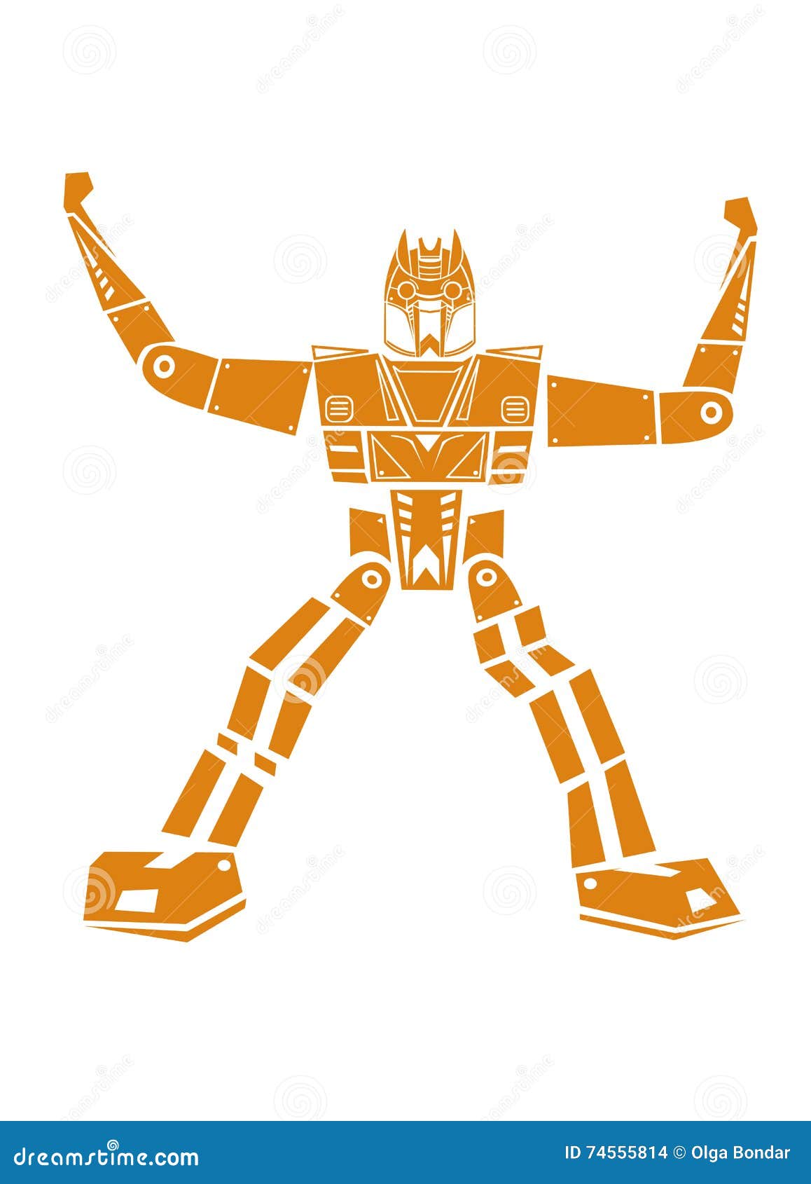 Robot-winner On A Pile Of Fallen People Royalty-Free Stock Photo ...