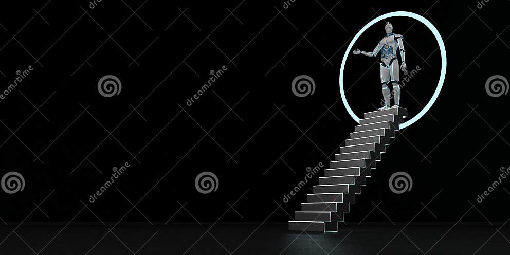 Robot Other Dimension stock illustration. Illustration of mechanical ...