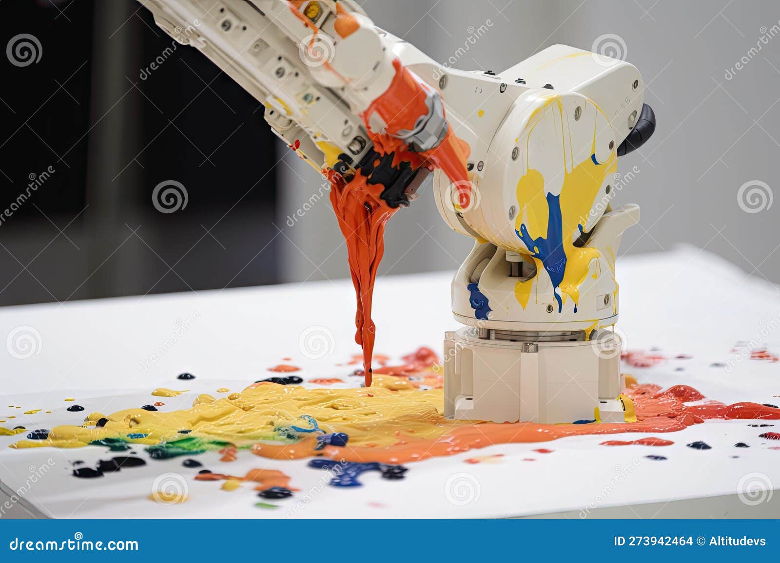 AI Robot Paints Picture At Home, Humanoid Robot Creating As Artist ... AI Robot Paints Picture At Home, Humanoid Robot Creating As Artist ...