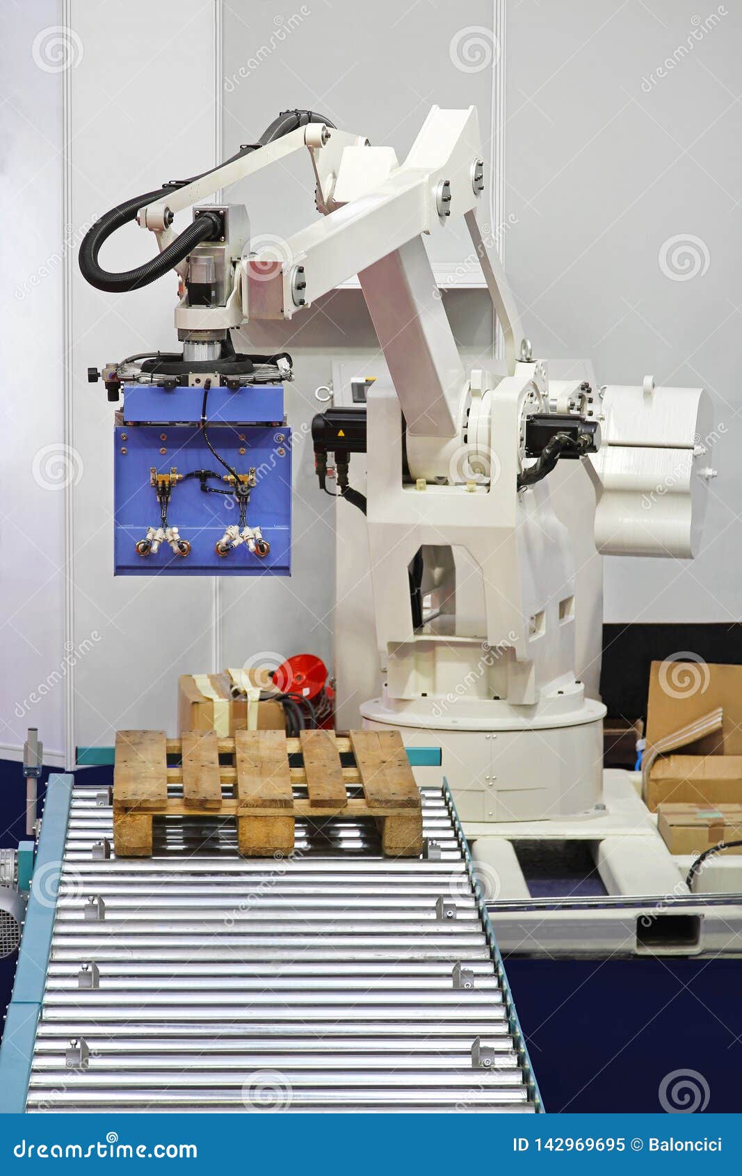 Robot Palletizer stock image. Image of repetition, transport - 142969695