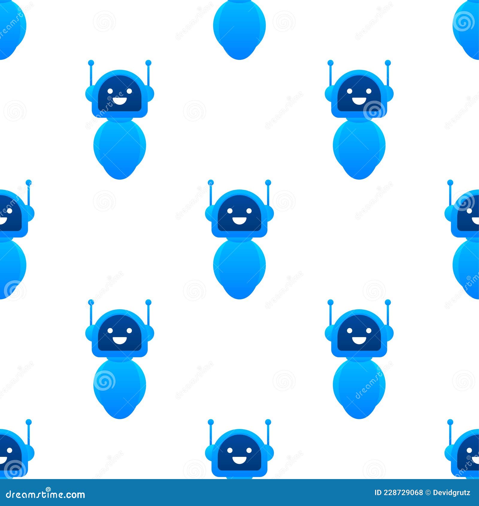 Robot Pattern. Bot Sign Design. Chatbot Symbol Concept. Voice Support ...