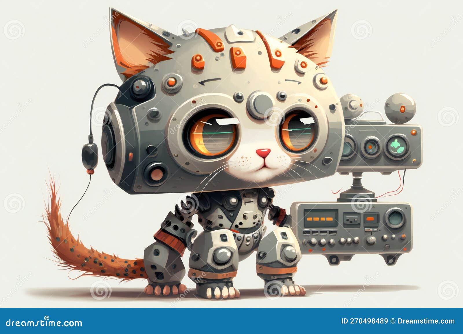 Robot Pet Smart and Modern Concept Stock Illustration - Illustration of ...
