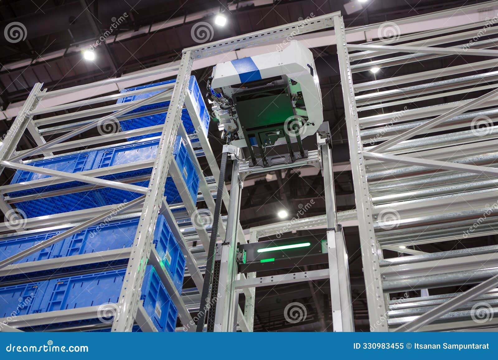 Robot Picking Materials from Rack Stock Image - Image of machinery ...