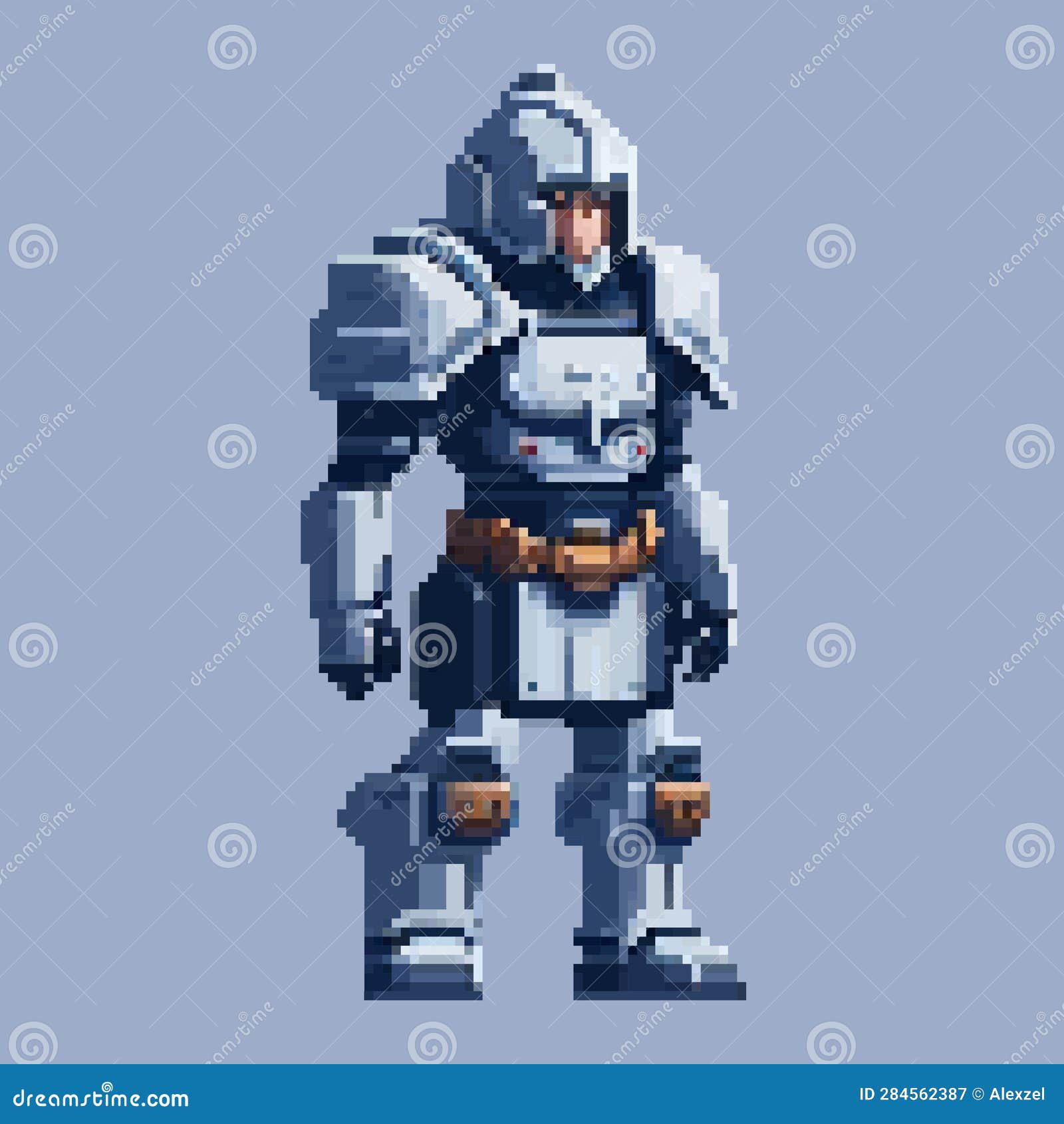 Robot Pixel Art Character for 8 Bit Game Scenery Arcade Video Game ...