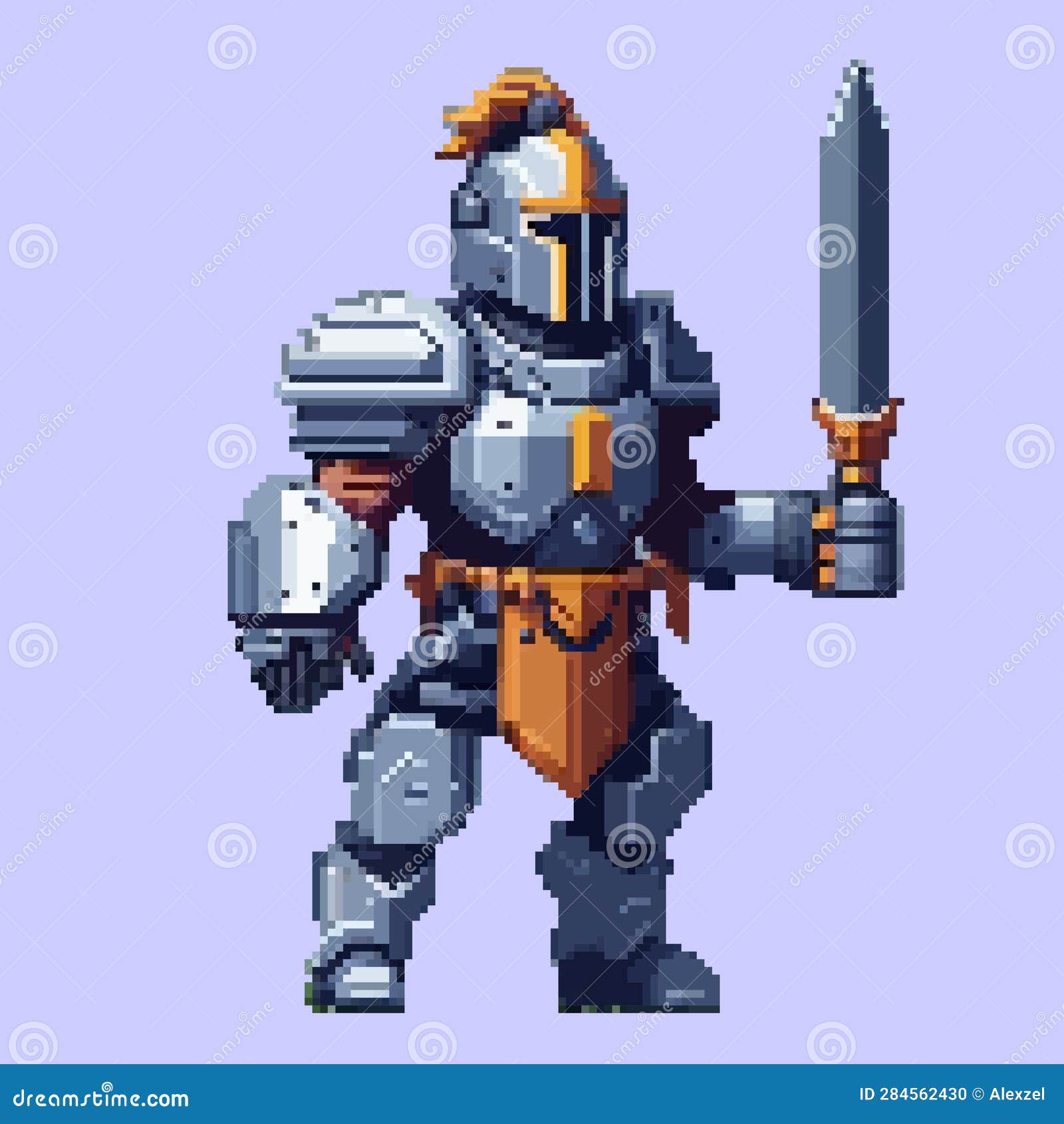 Robot Pixel Art Character for 8 Bit Game Scenery Arcade Video Game ...