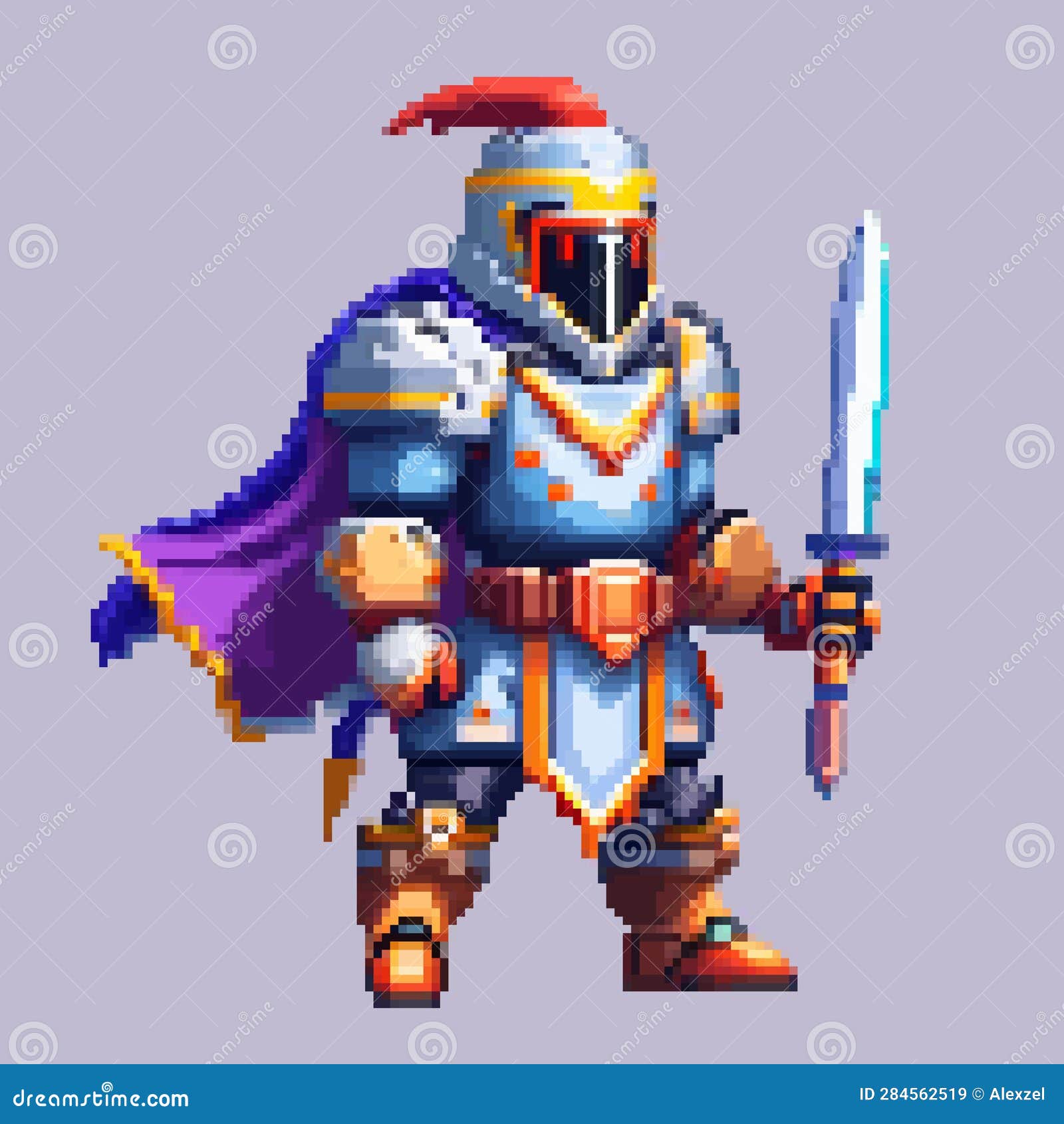 Robot Pixel Art. Cyborg 8 Bit Style. Old Game Graphics Vector ...