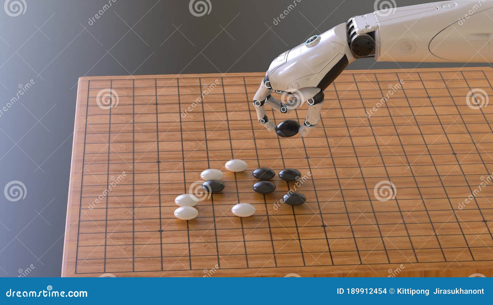 Robot play go stock footage. Video of robotic, competition - 189912454