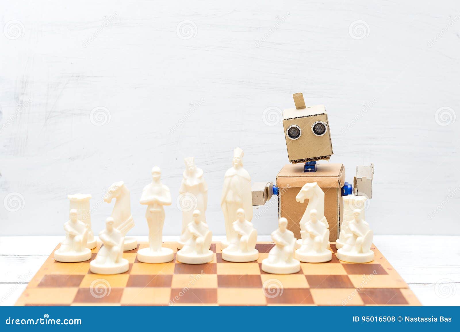 The Robot Plays Chess. Artificial Intelligence Stock Photo - Image of ... The Robot Plays Chess. Artificial Intelligence Stock Photo - Image of ...