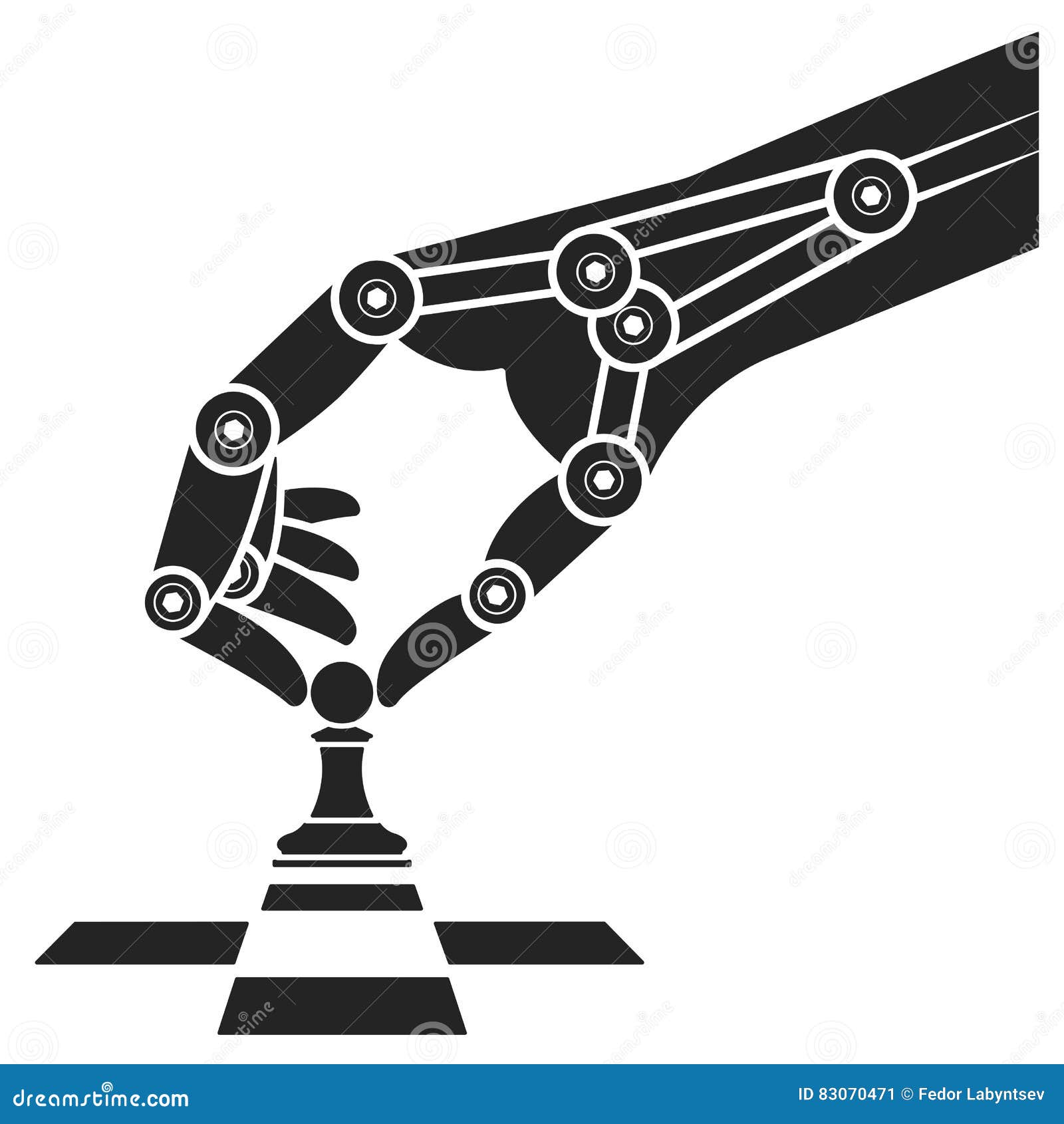 Robot Plays Chess. Icon Artificial Intelligence Stock Vector ... Robot Plays Chess. Icon Artificial Intelligence Stock Vector ...