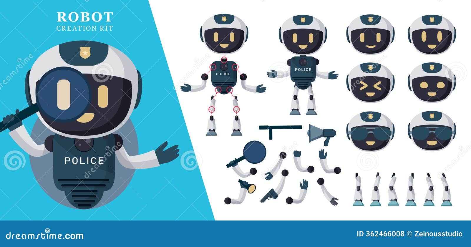 Robotic Police Patrol In Dystopian Streets Royalty-Free Stock Image ...