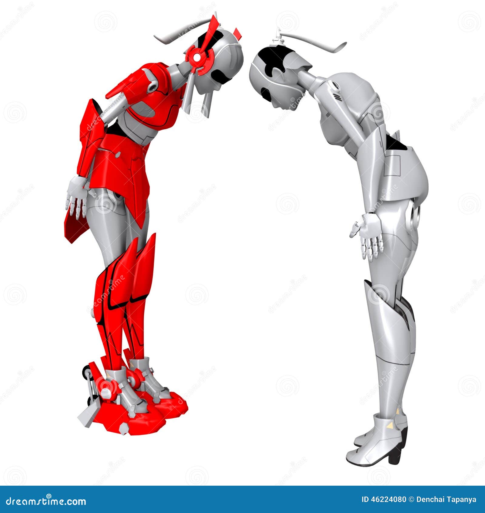 Robot pose japan tradition stock illustration. Illustration of regard ...