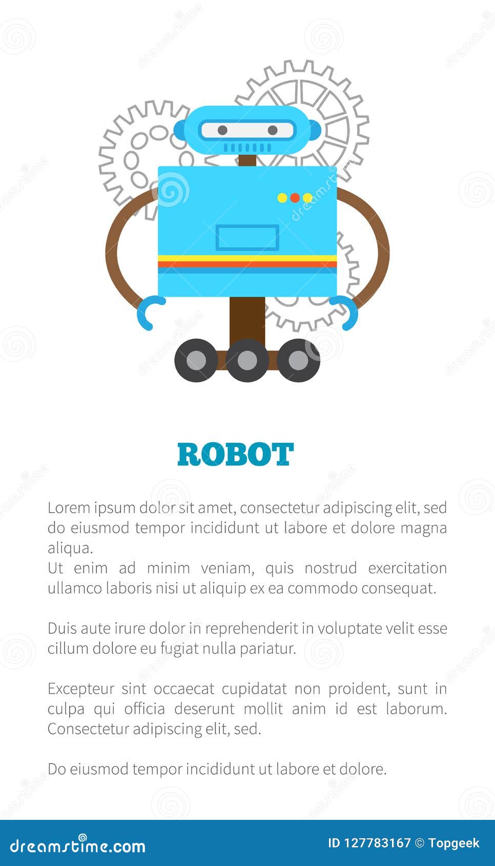 Robot With Poster Royalty-Free Stock Photo | CartoonDealer.com #11304543