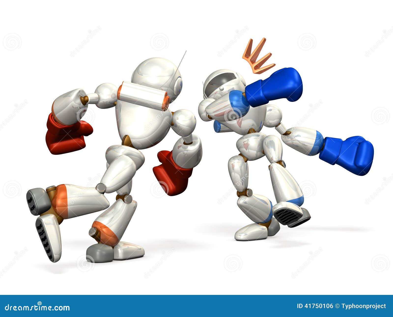 Robot Pour Assommer L'ennemi Illustration Stock - Illustration du ...