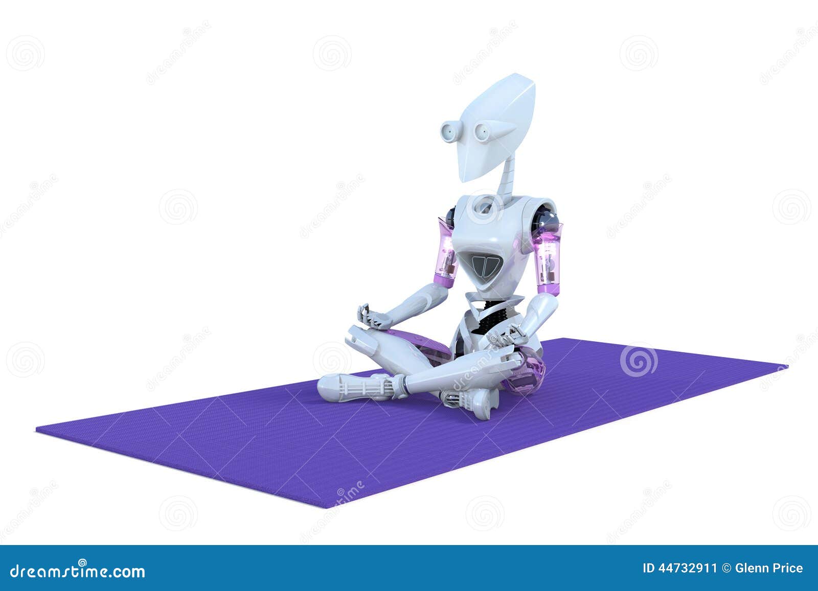 Robot Practicing Yoga Stock Illustrations – 6 Robot Practicing Yoga ...