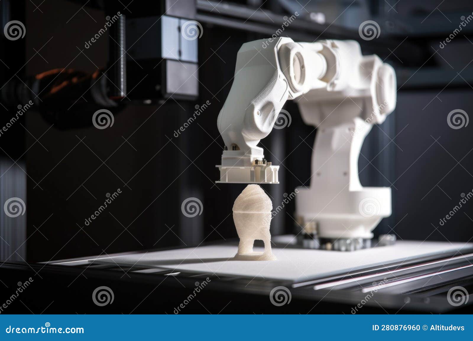 Robot, Printing Small Part Using Selective Laser Sintering Technology ...