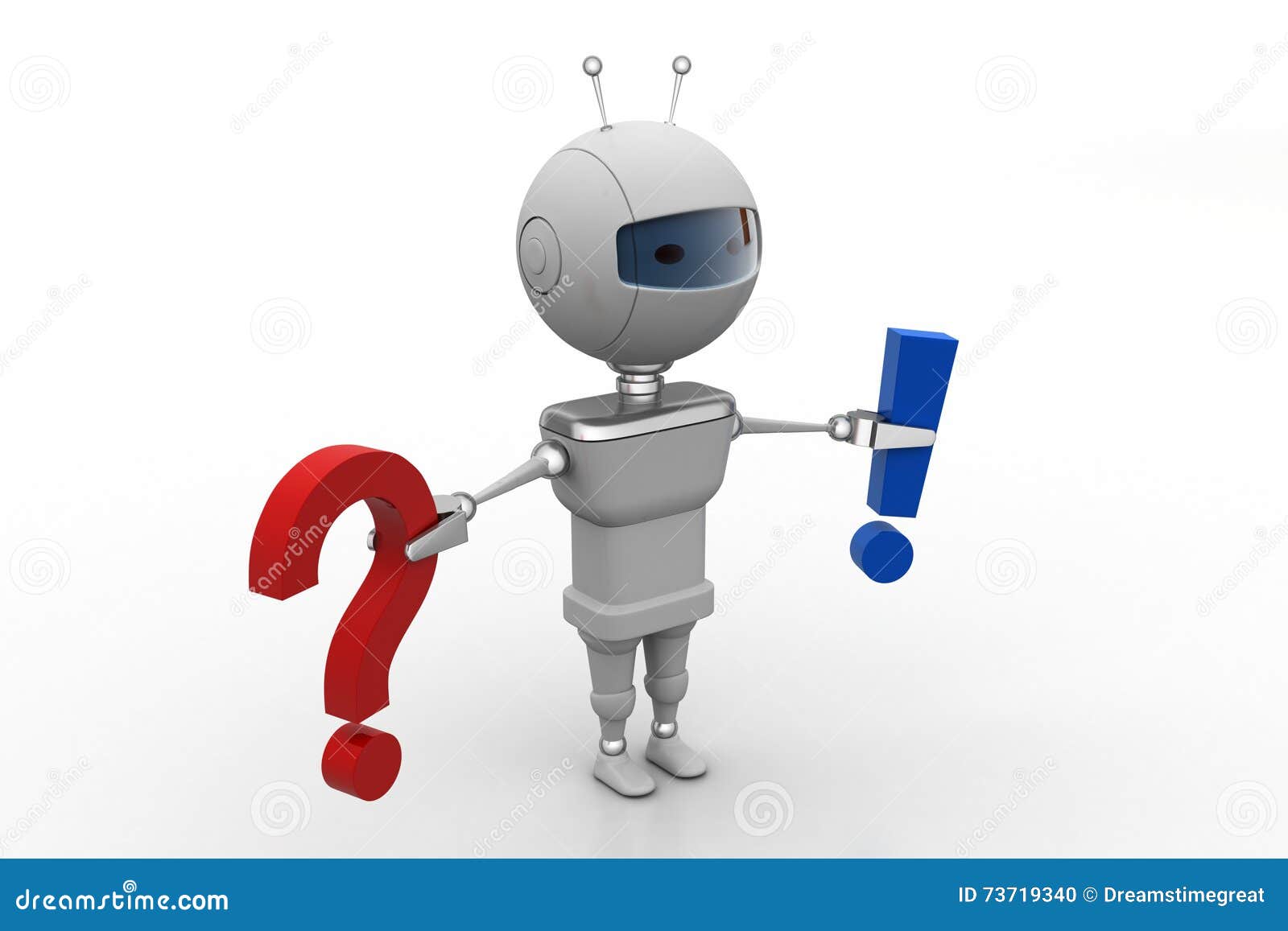 Robot with Problem Solving Concept Stock Illustration - Illustration of ... Robot with Problem Solving Concept Stock Illustration - Illustration of ...