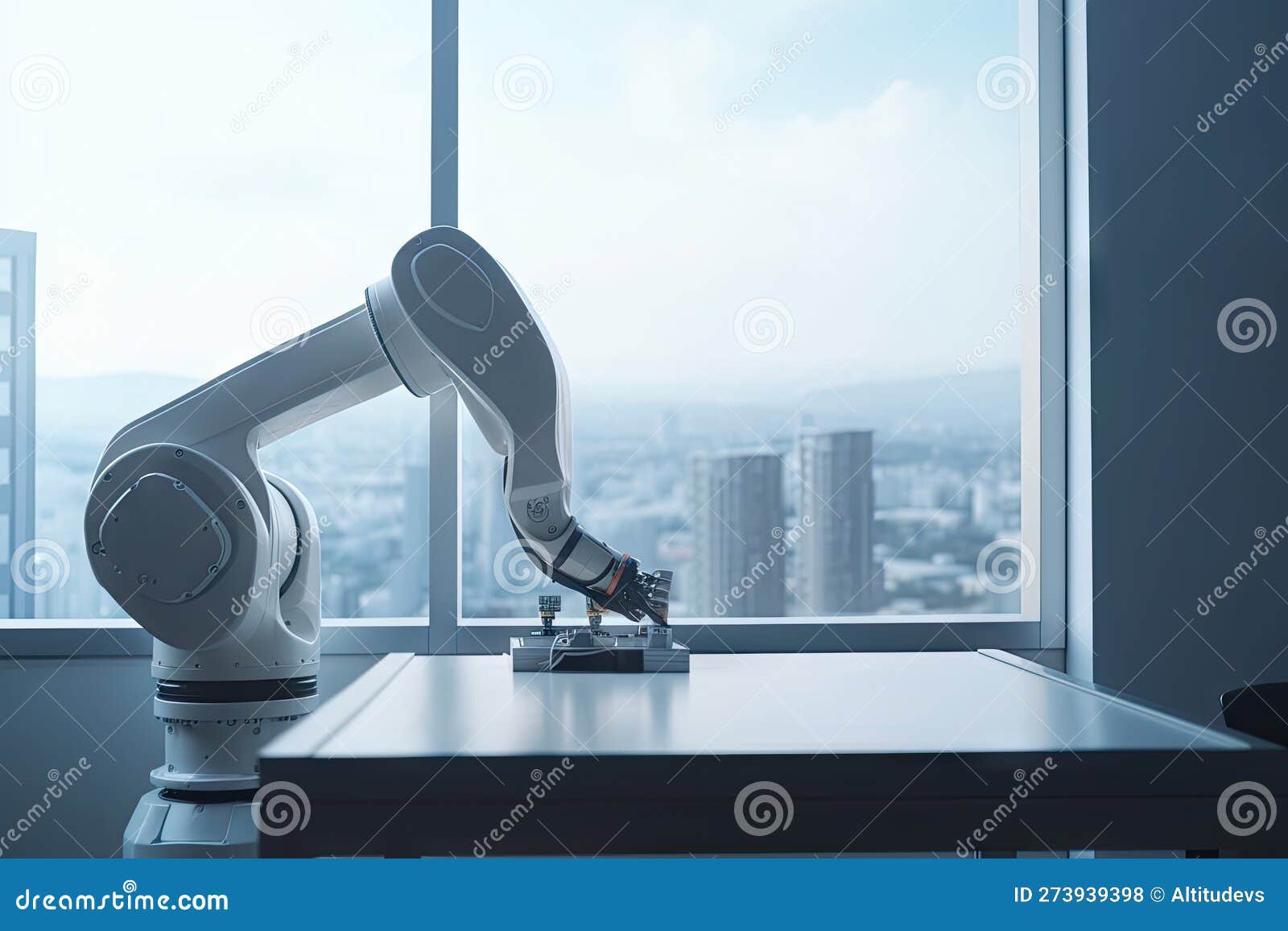 Robot Programer, Testing the Simulation of Robotic Arm, with View of ...