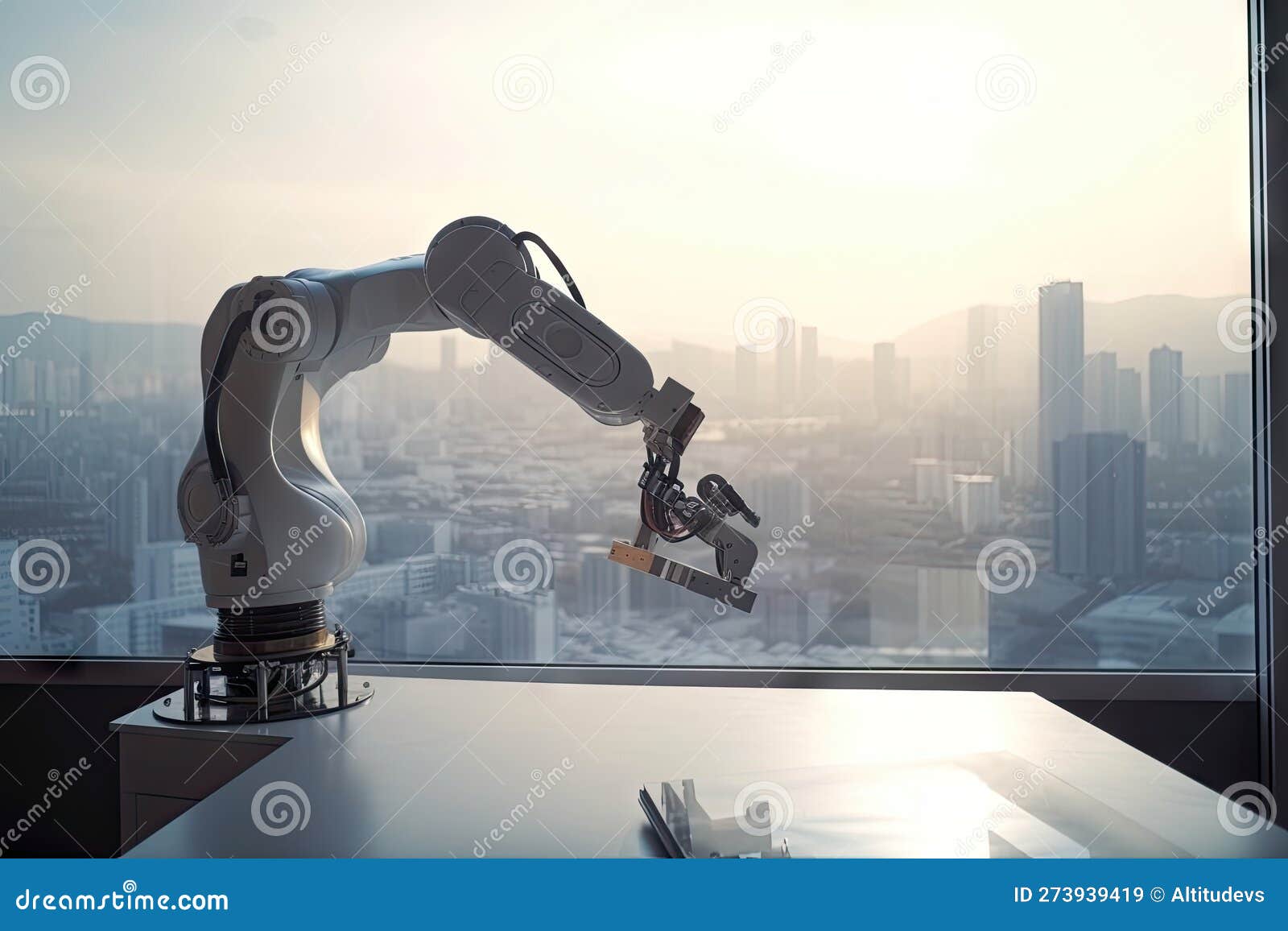 Robot Programer, Testing the Simulation of Robotic Arm, with View of ...