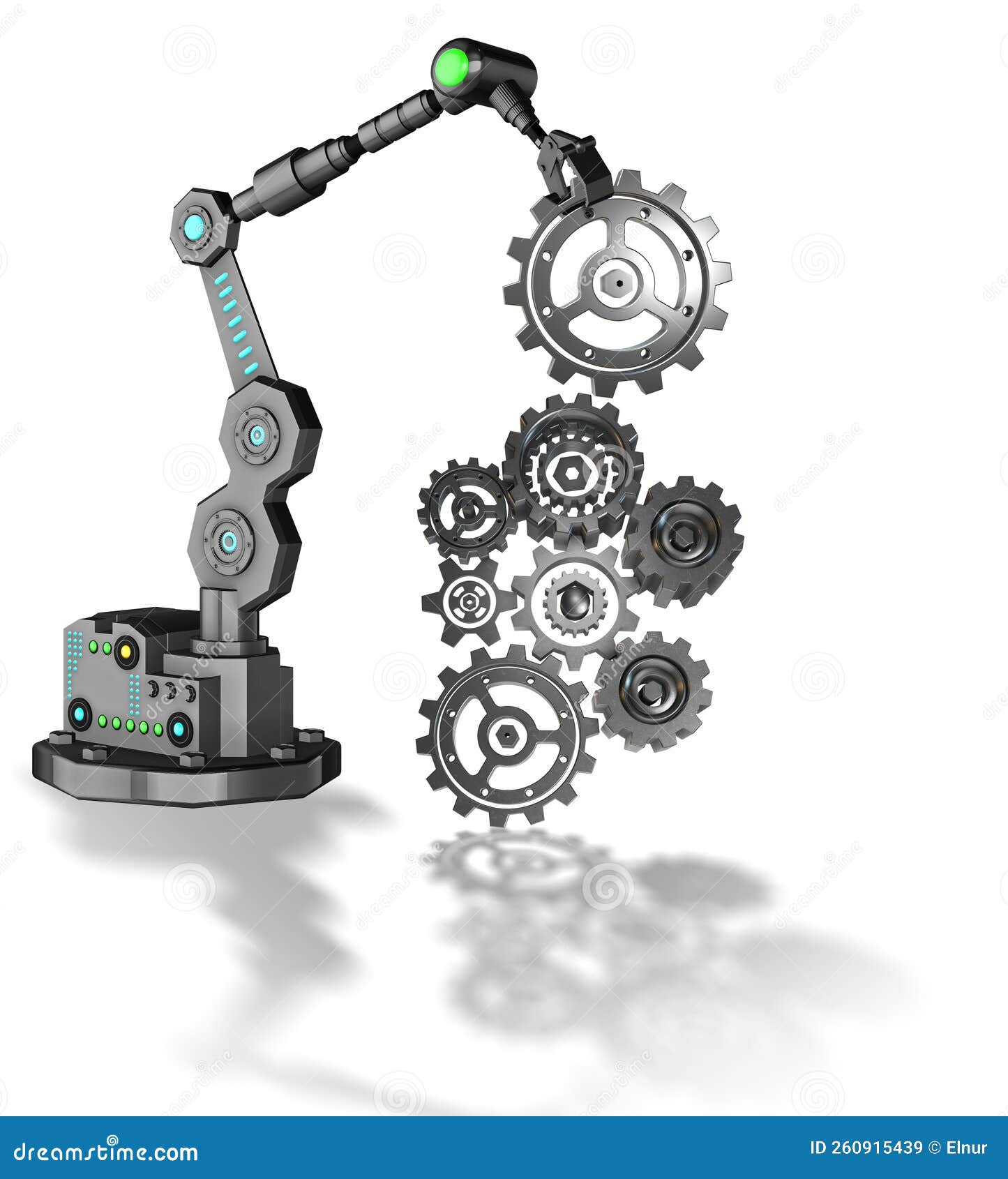 Robot Putting Dirty Clothes Into Washing Machine Artificial ...